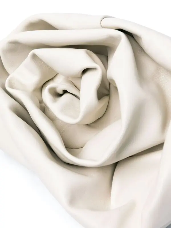 Burberry Leather Rose Clutch - Neutrals
