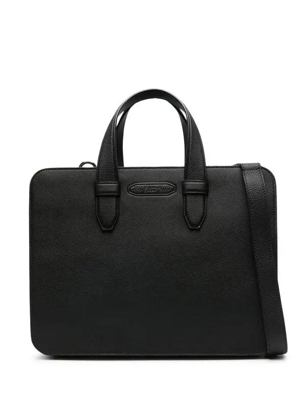 Brioni Leather Briefcase - Black