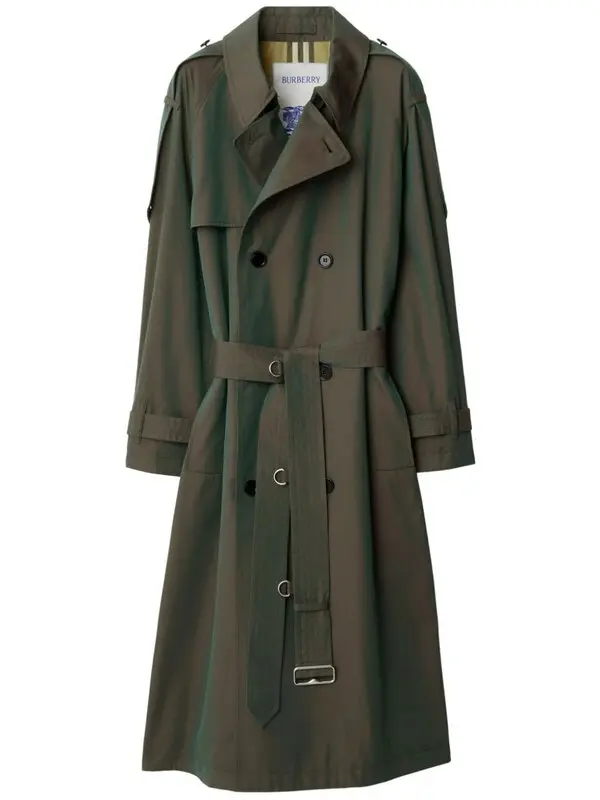 Burberry Long Cotton Trench Coat
