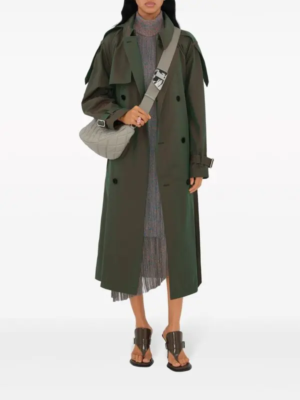 Burberry Long Cotton Trench Coat