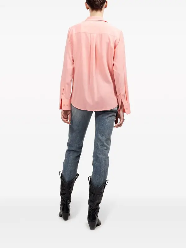 Equipment Signature Silk Shirt - Pink