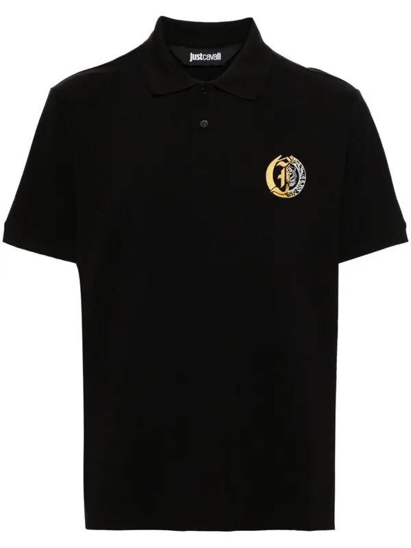 Just Cavalli Logo-print Piqué Polo Shirt