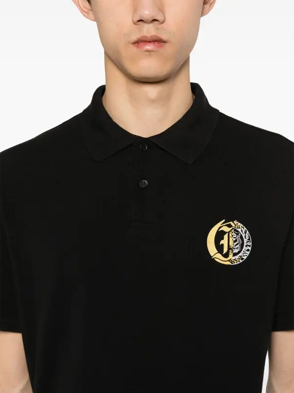 Just Cavalli Logo-print Piqué Polo Shirt