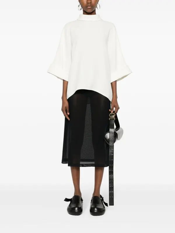 Mark Kenly Domino Tan Bailee Crepe Blouse