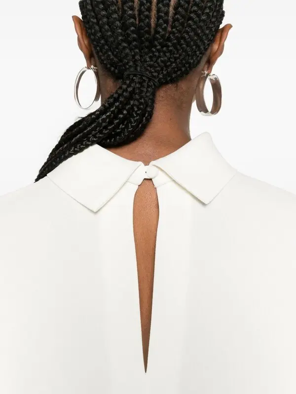Mark Kenly Domino Tan Bailee Crepe Blouse