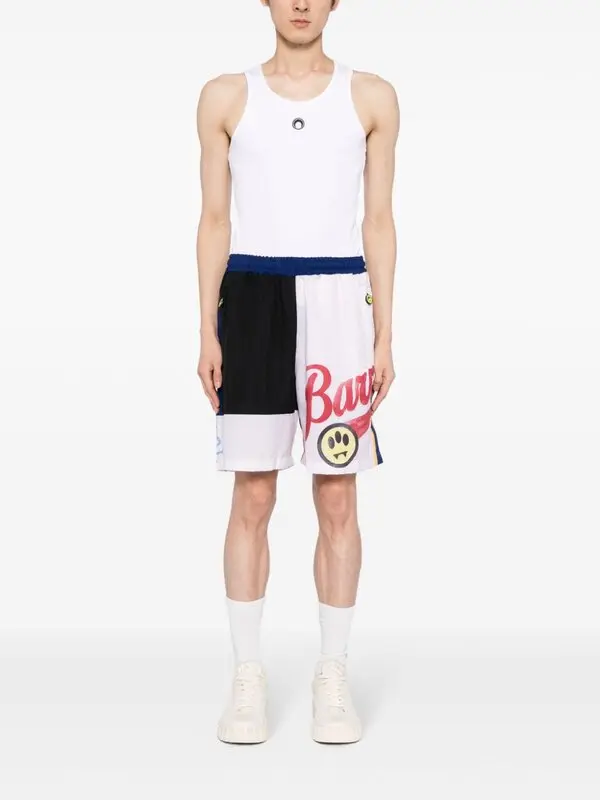 BARROW Panelled Color-block Track Shorts