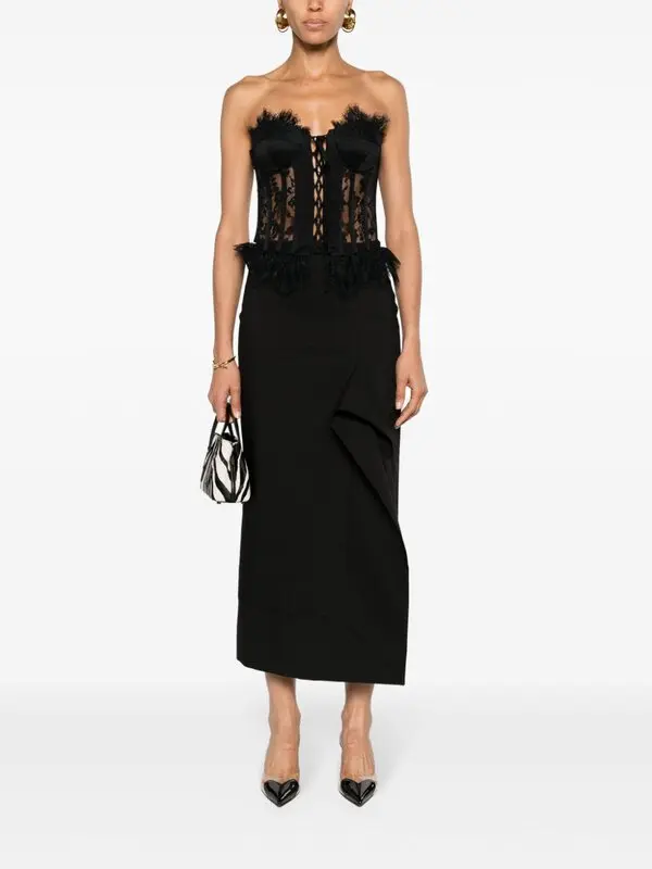 V:PM ATELIER Satine Pencil Midi Skirt