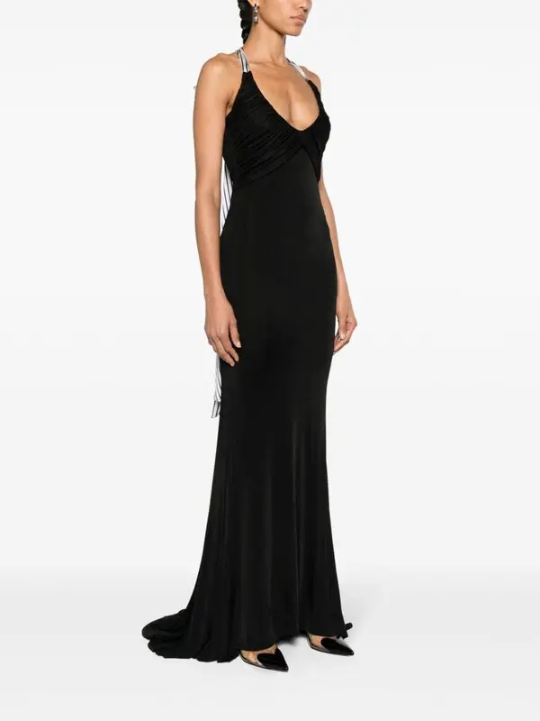 V:PM ATELIER Misty Satin Maxi Dress