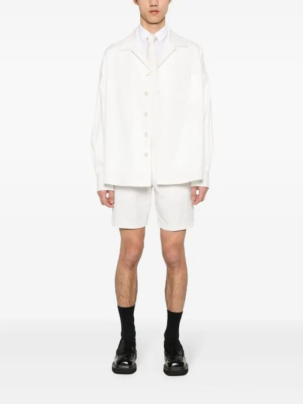Valentino Garavani Rubberized-logo Canvas Shirt Jacket
