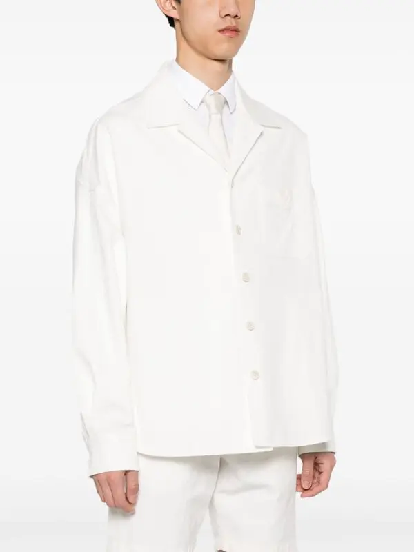 Valentino Garavani Rubberized-logo Canvas Shirt Jacket