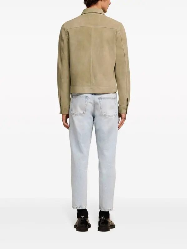 AMI Paris Boxy-fit Goatskin Shirt Jacket