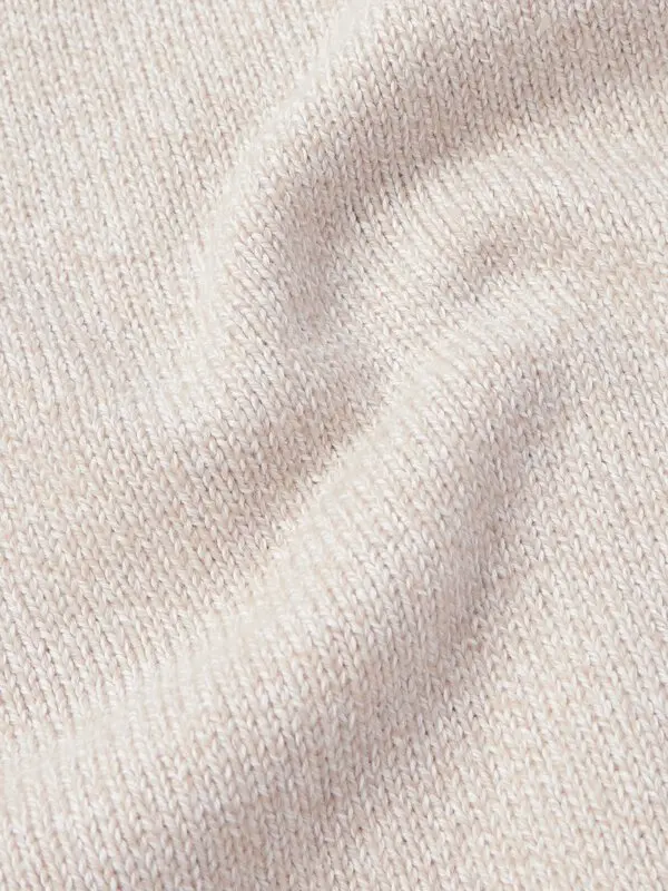 Loro Piana Cotton And Cashmere-blend Sweater - Neutrals