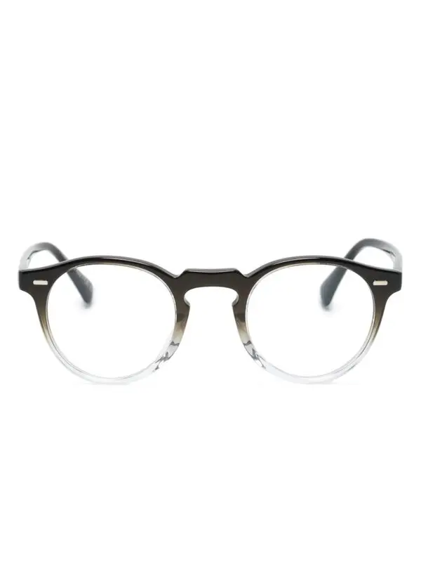 Oliver Spencer Gregory Peck Round-frame Glasses - Black