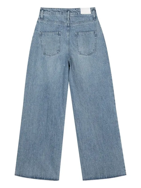 HALFBOY Logo-patch Wide-leg Jeans