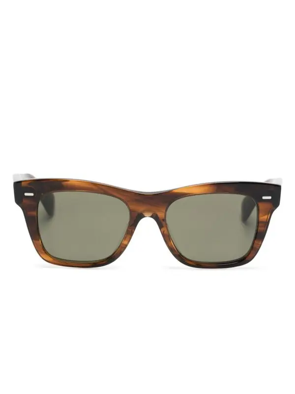 Oliver Spencer Square-frame Sunglasses - Brown