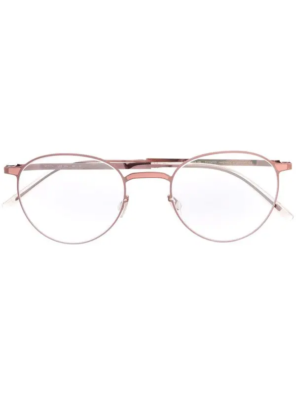 Mykita Jul Round Frame Glasses - Brown