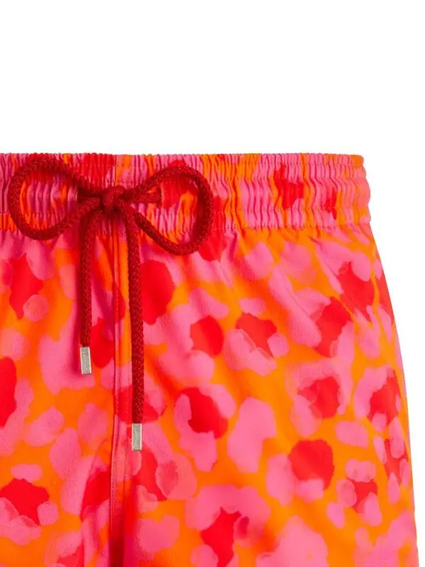 Vilebrequin Abstract-print Swim Shorts - Red
