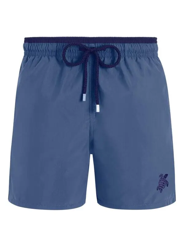 Vilebrequin Logo-embroidered Swim Shorts - Blue