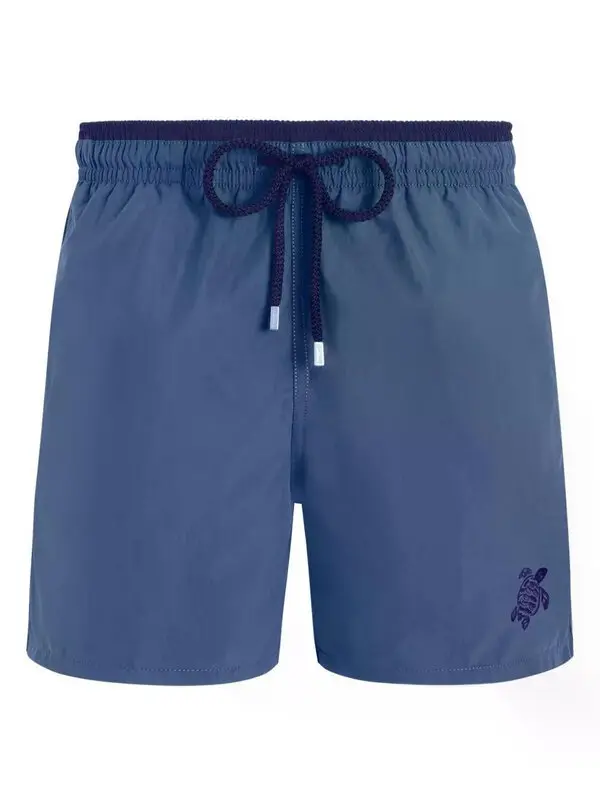 Vilebrequin Logo-embroidered Swim Shorts - Blue
