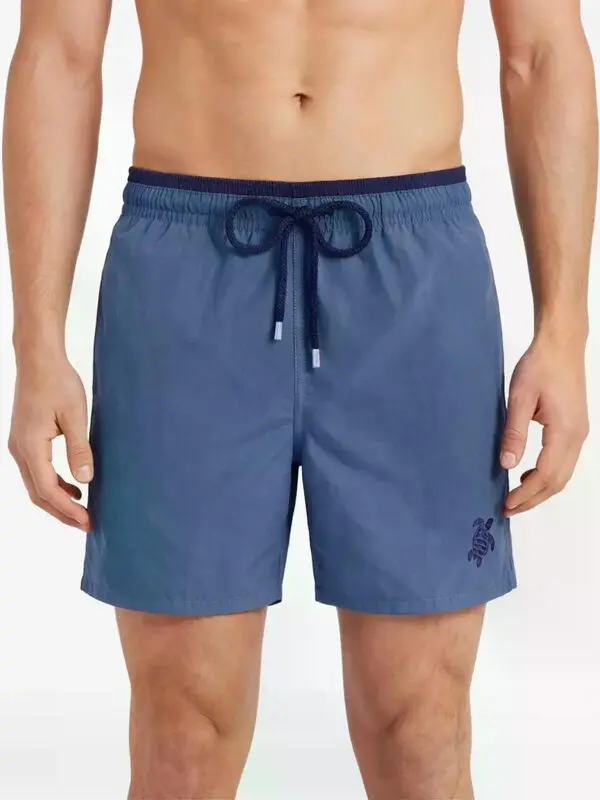 Vilebrequin Logo-embroidered Swim Shorts - Blue