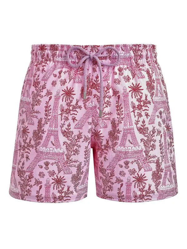 Vilebrequin Graphic-print Drawstring Swim Shorts