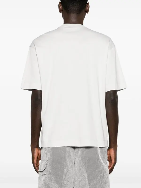 Emporio Armani Palm Tree-print Cotton T-shirt