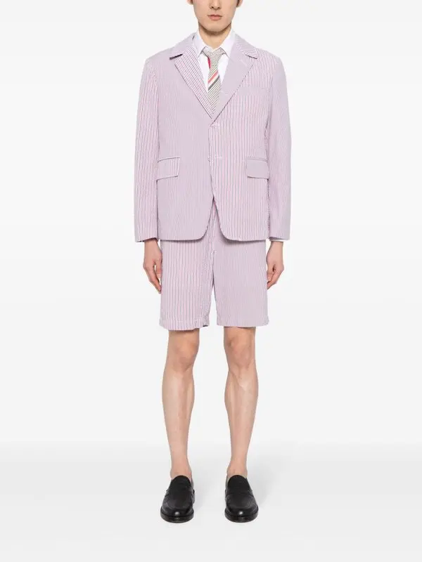 Thom Browne Striped Single-breasted Blazer