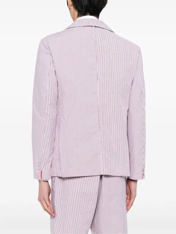 Thom Browne Striped Single-breasted Blazer
