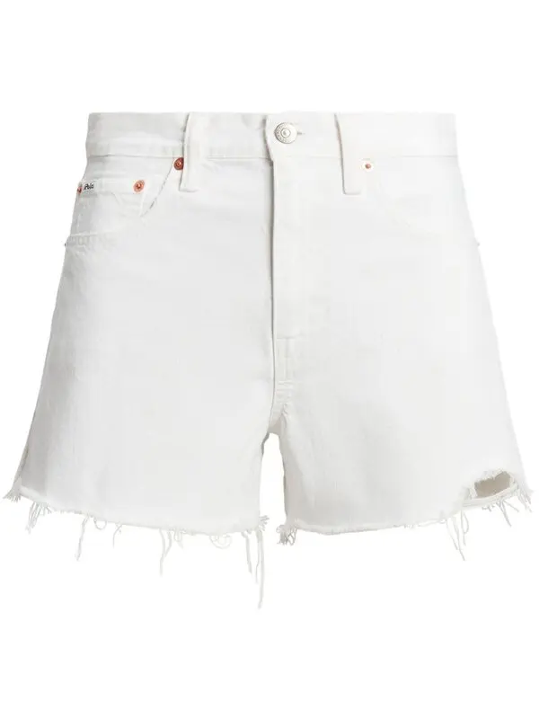 Ralph Lauren Raw-cut Denim Shorts