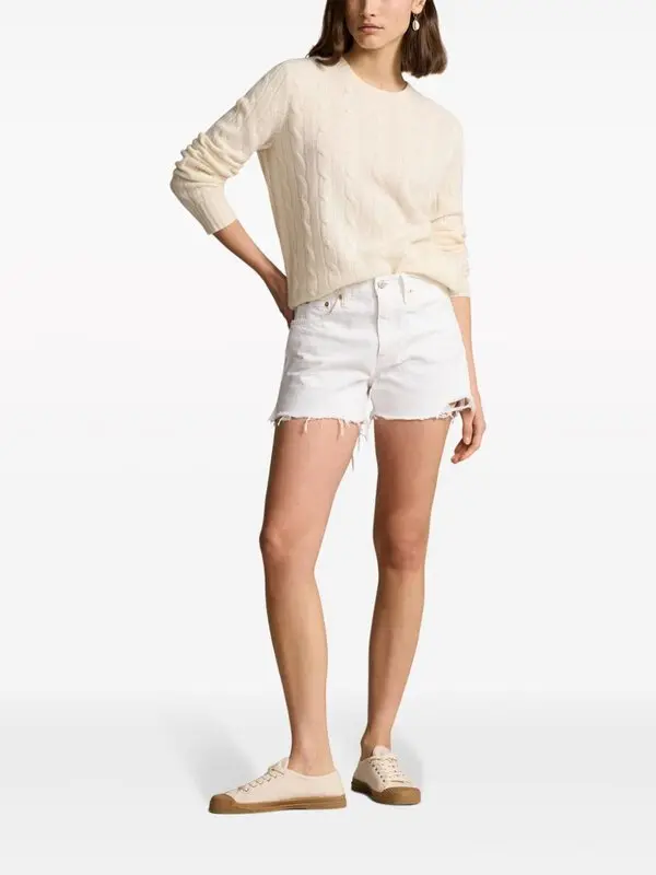 Ralph Lauren Raw-cut Denim Shorts