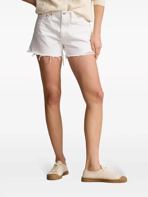 Ralph Lauren Raw-cut Denim Shorts