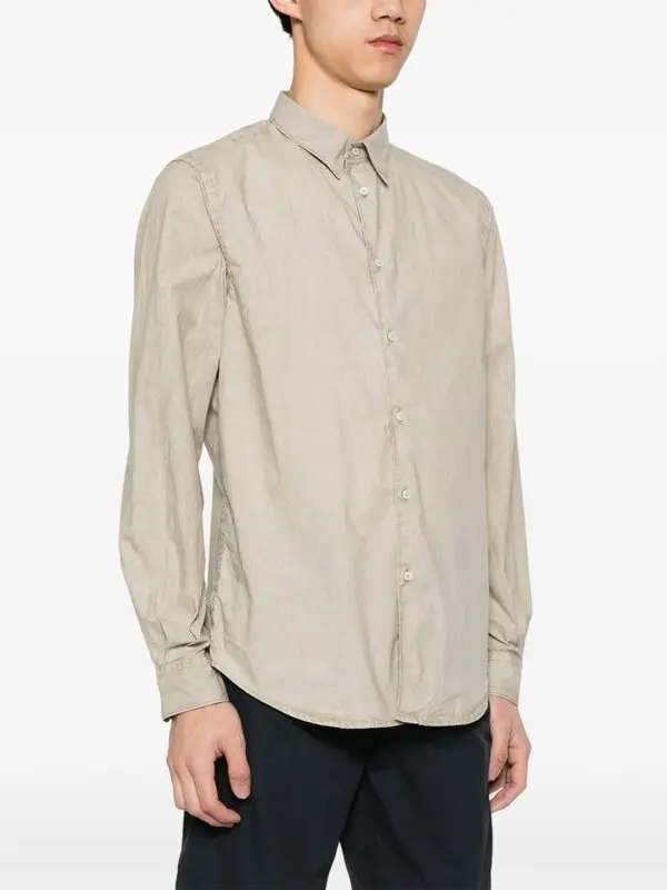 Aspesi Long-sleeve Cotton Shirt - Neutrals