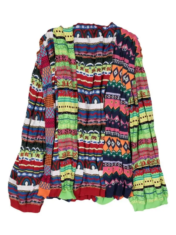 Comme Des Garçons Patchwork Wool-blend Jumper