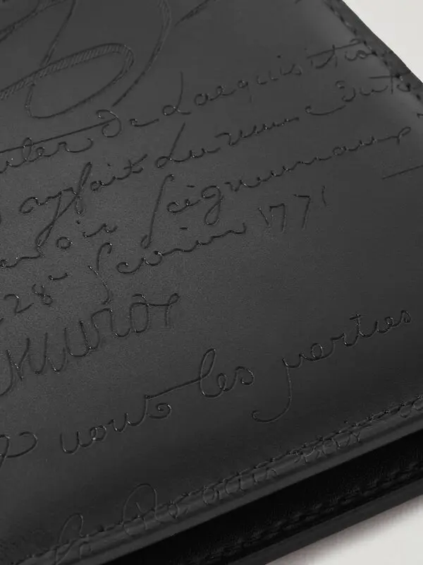 Berluti Makore Scritto Venezia Leather Billfold Wallet