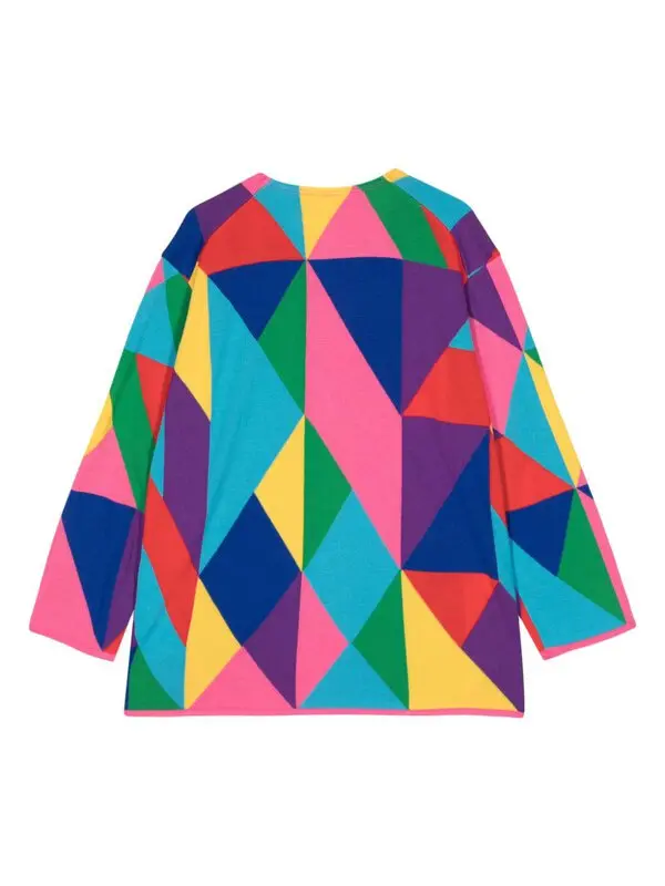 Comme Des Garçons Geometric-pattern Knit Jumper