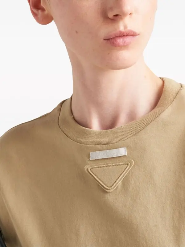 Prada Triangle-logo Cotton T-shirt