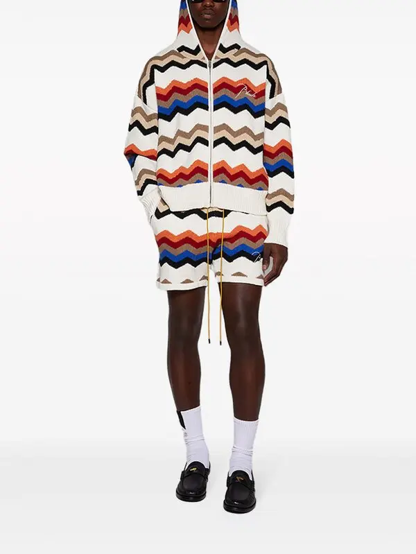 Rhude Cyril Intarsia-knit Shorts