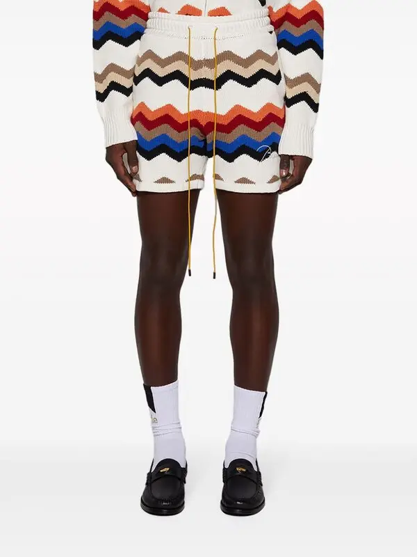 Rhude Cyril Intarsia-knit Shorts