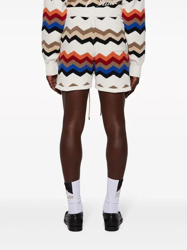 Rhude Cyril Intarsia-knit Shorts