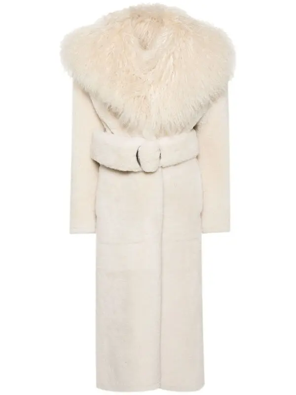 Jacquemus Shearling Fur Maxi Coat