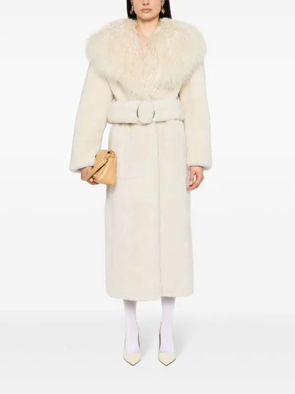 Jacquemus Shearling Fur Maxi Coat