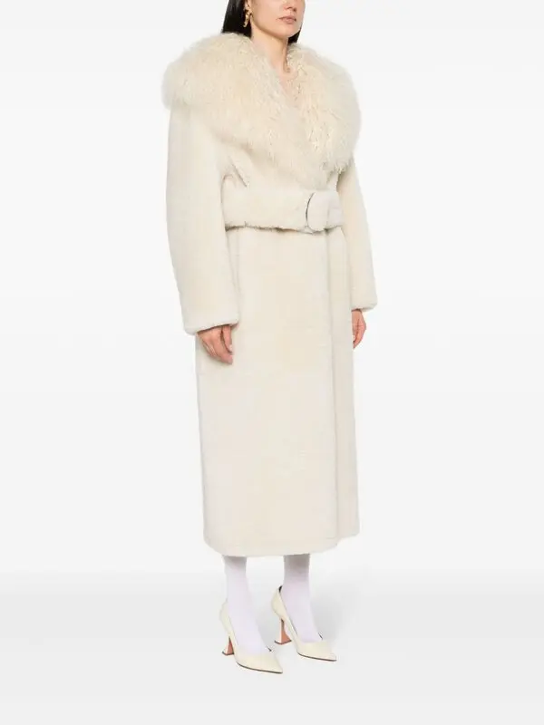 Jacquemus Shearling Fur Maxi Coat