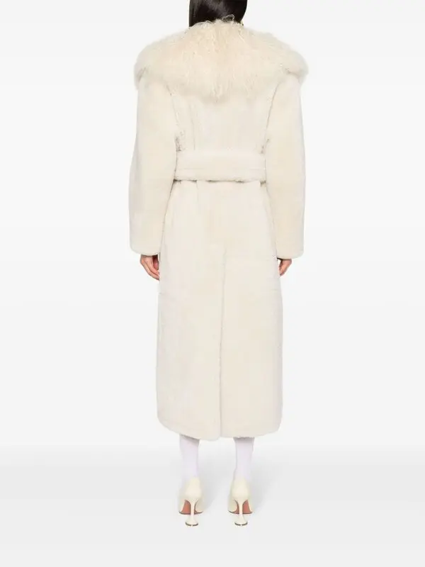 Jacquemus Shearling Fur Maxi Coat