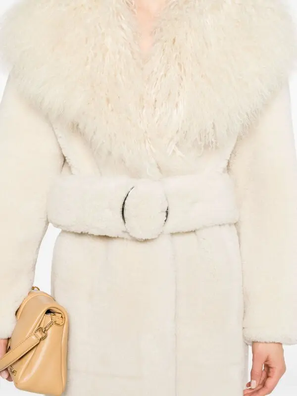 Jacquemus Shearling Fur Maxi Coat