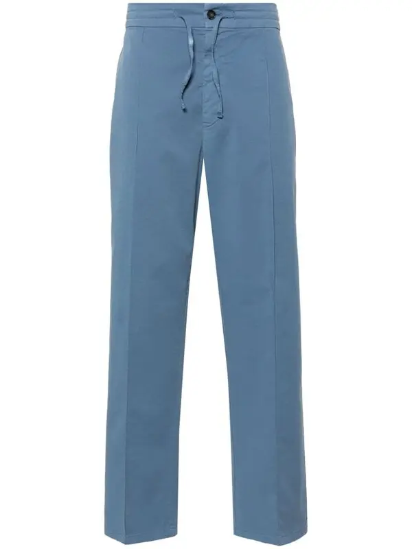 Canali Drawstring-waist Trousers - Blue