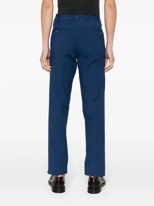 ROTA Seersucker Slim-cut Trousers - Blue