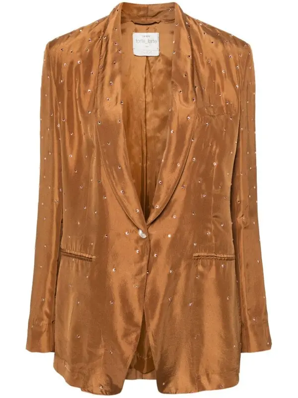 FORTE_FORTE Crystal-embellished Blazer