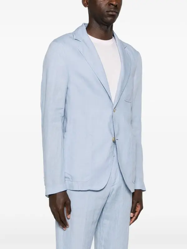 Canali Single-breasted Linen Blazer