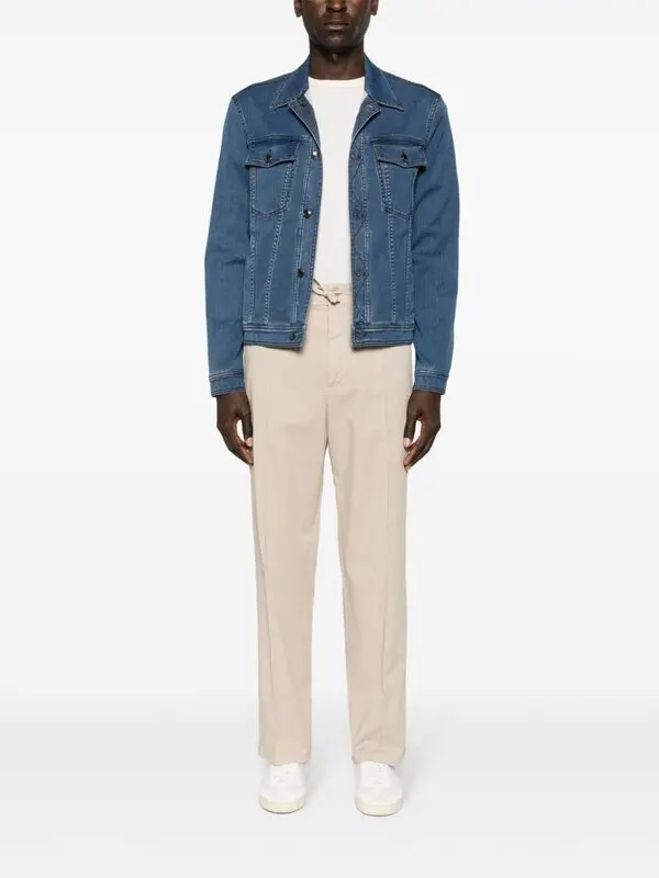 Canali Straight-leg Trousers - Neutrals
