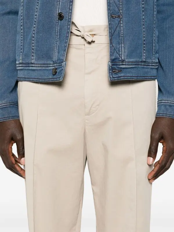 Canali Straight-leg Trousers - Neutrals